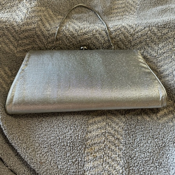 no brand | Bags | Vintage 7s Chic Metallic Silver Clutch | Poshmark